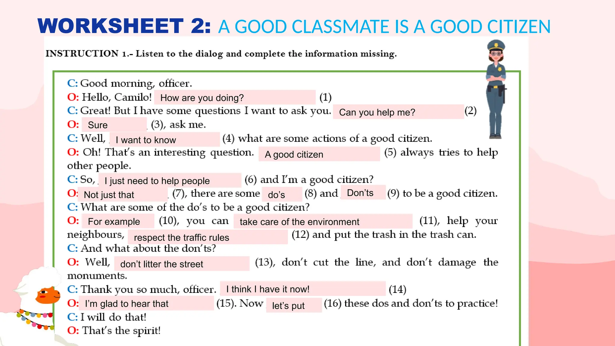 A GOOD CLASSMATE IS A GOOD CITIZEN.pptx1 | PPT