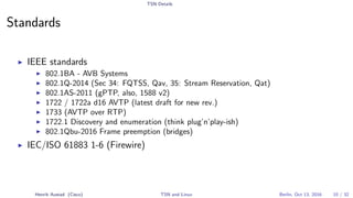 Time Sensitive Networking in the Linux Kernel | PDF