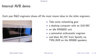 Time Sensitive Networking in the Linux Kernel | PDF