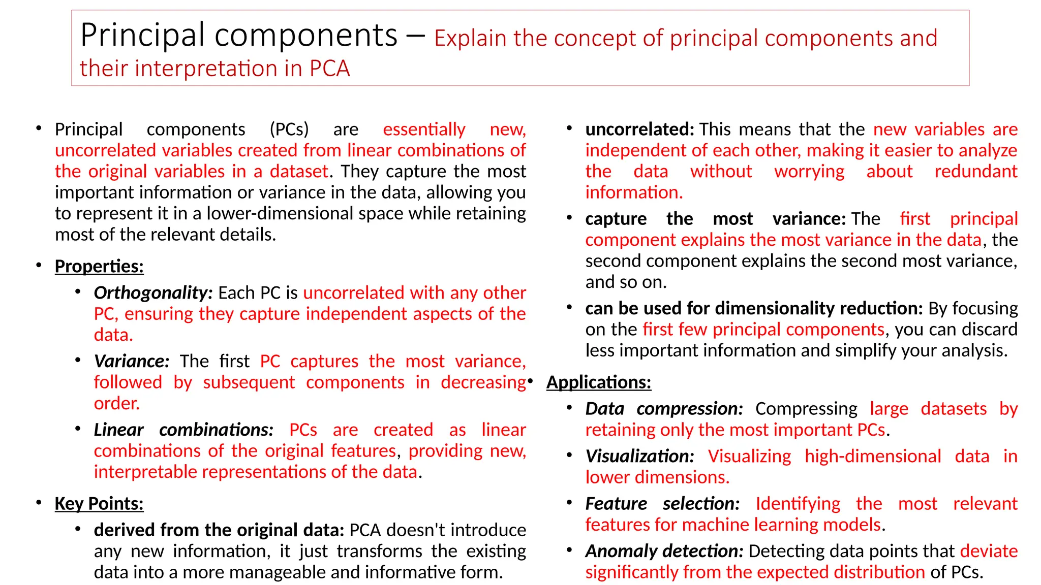 EDAB - Principal Components Analysis and Classification -Module - 5.pptx