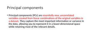 EDAB - Principal Components Analysis and Classification -Module - 5.pptx