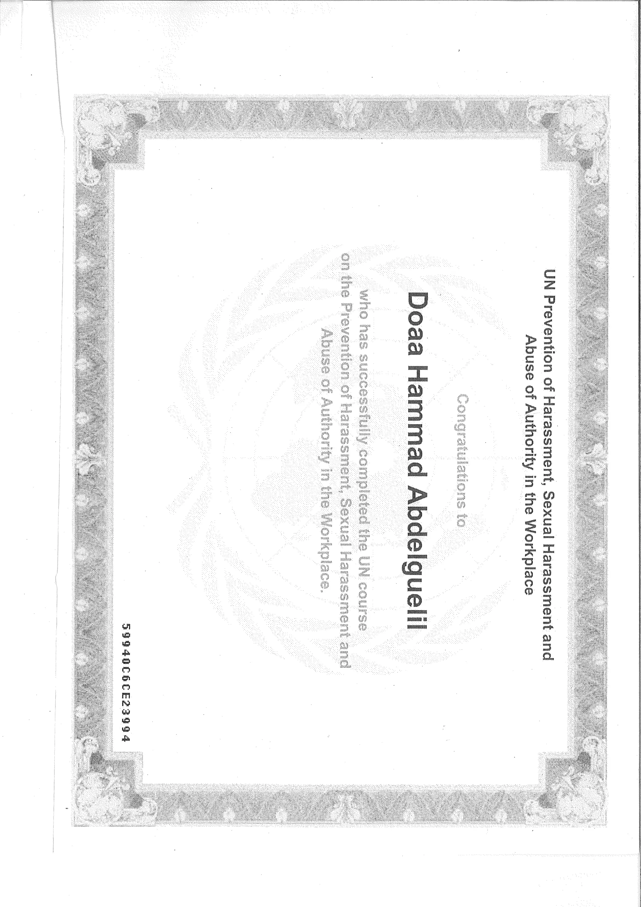 United Nations Certificates | PDF