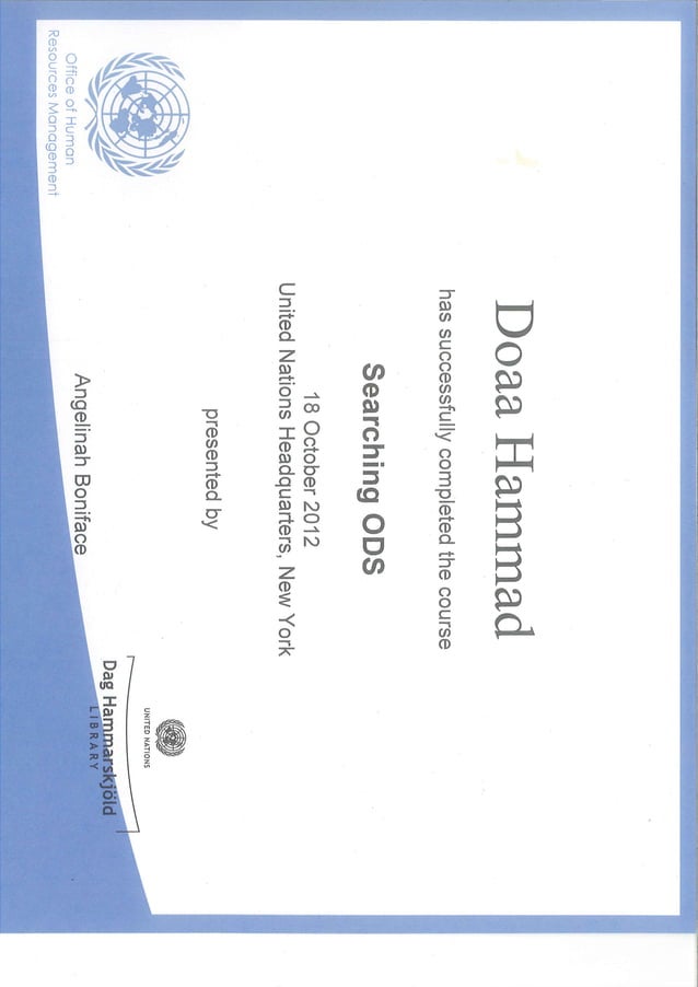 United Nations Certificates | PDF