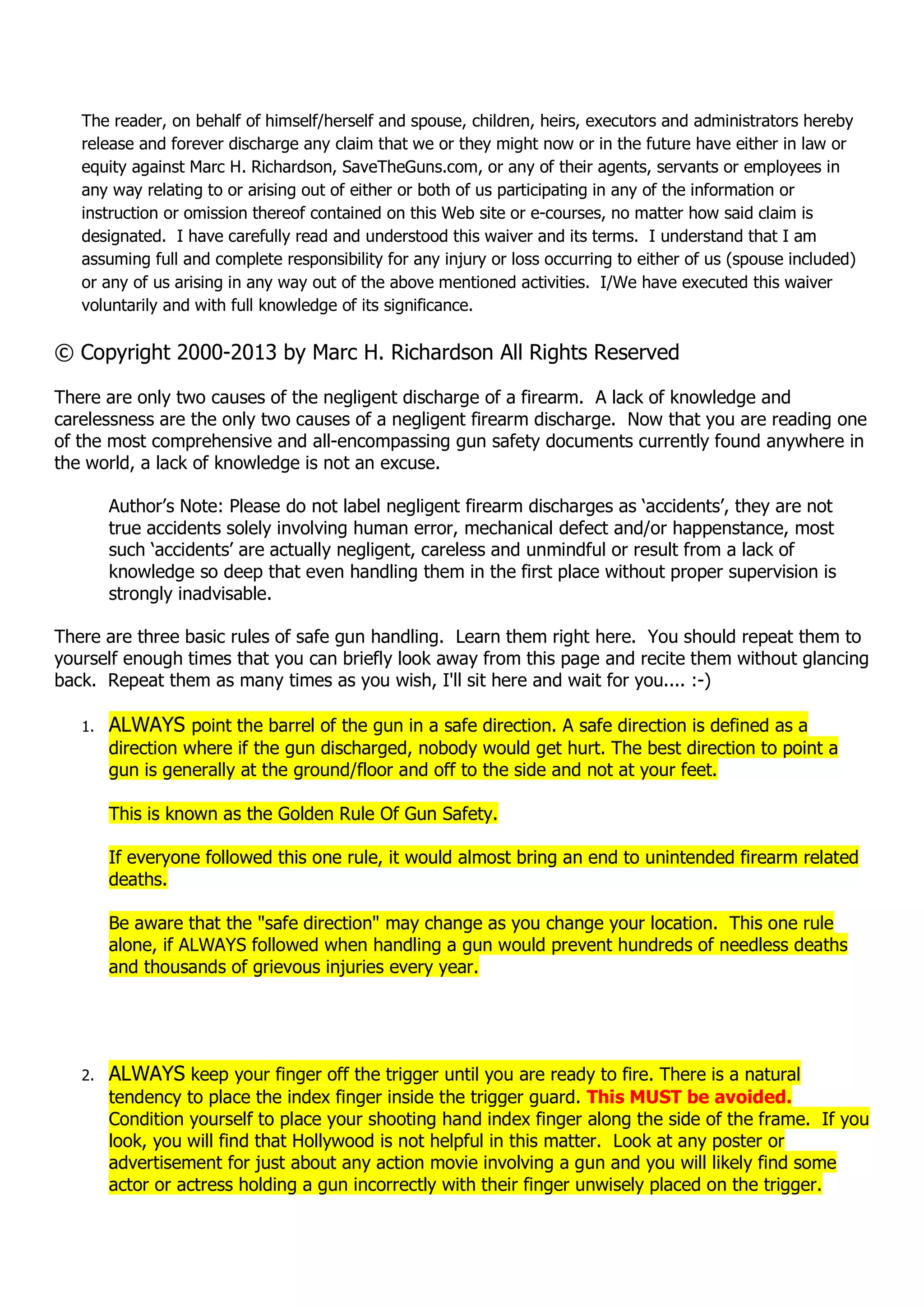 A-Complete-Look-at-Gun-Safety | PDF