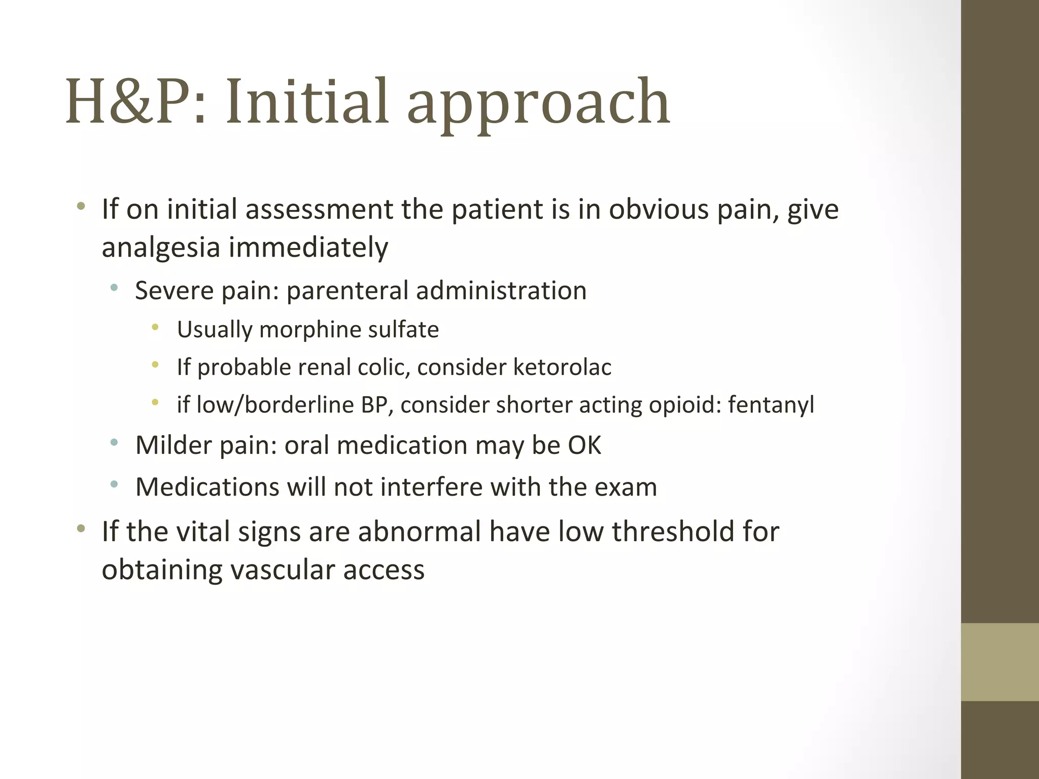 ED abdominal pain lecture | PPT