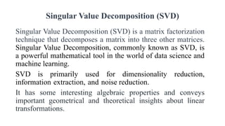 EDAB Module 5 Singular Value Decomposition (SVD).pptx
