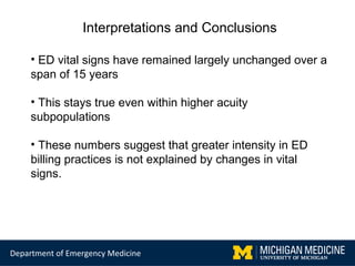 Are Emergency Department Patient Sicker? | PPT