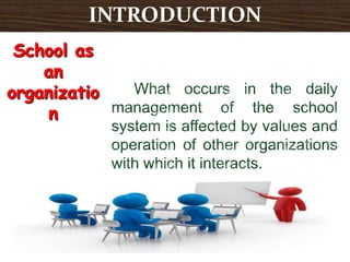 Educational Institution: concept of Professional Organization | PPTX