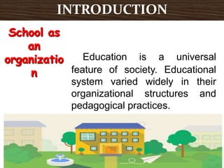 Educational Institution: concept of Professional Organization | PPTX