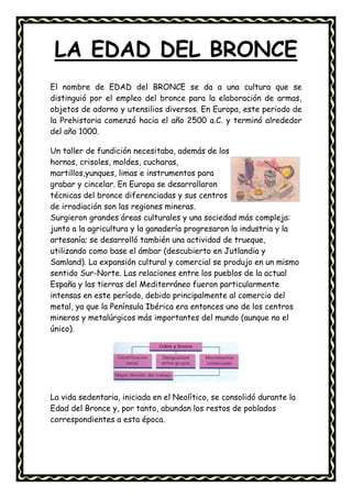 Edad de Bronce | DOCX