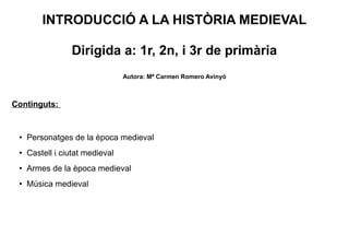 Edad medieval 1r,2n, i 3r de primària | PDF