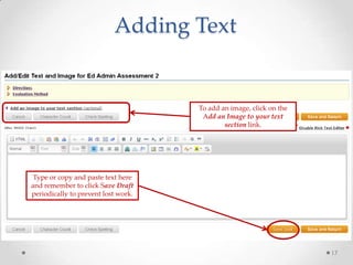 Ed admin ts student instructional guide | PPTX