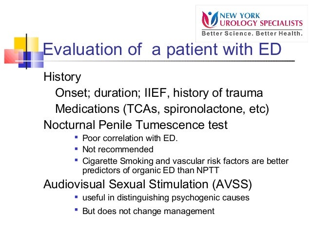 Erectile Dysfunction Causes Diagnosis And Treatment