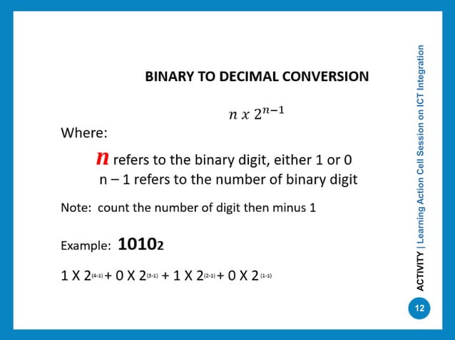 Edalyn Olis - Computer Science Unplugged Teaching Binary Numbers.pptx