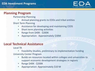 Economic Development Administration Update | PDF | Developmental Sites ...