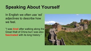 Ed and ing adjectives | PPTX