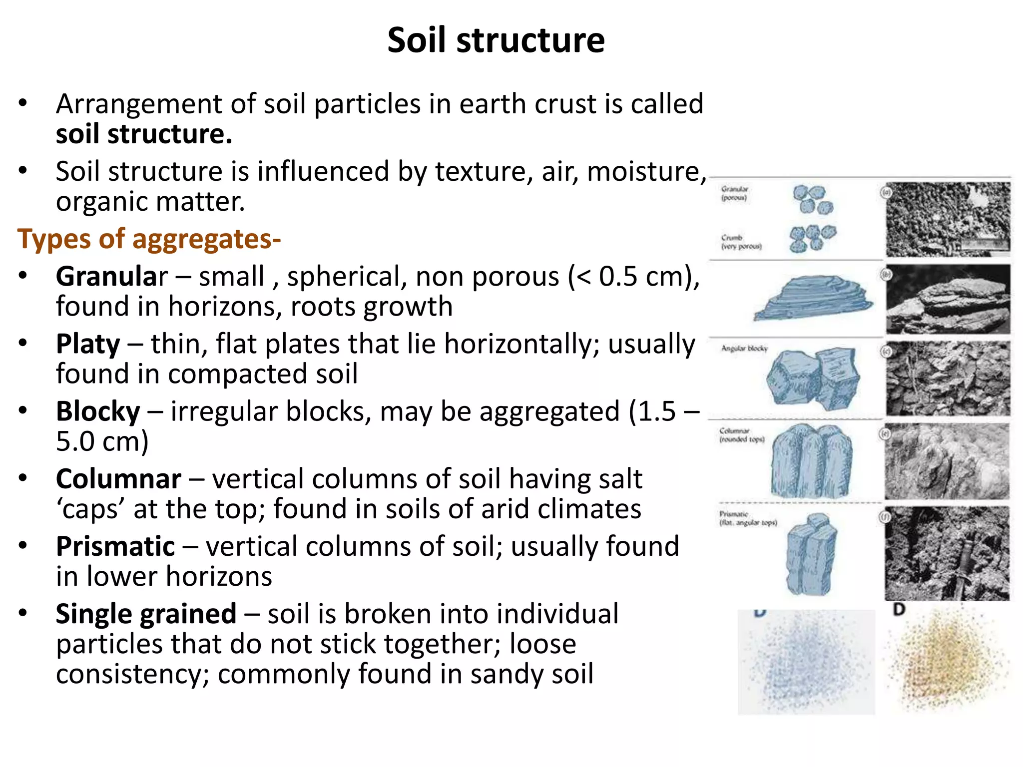 Edaphic factors- soil profile, structure, porosity, soil moisture, soil ...