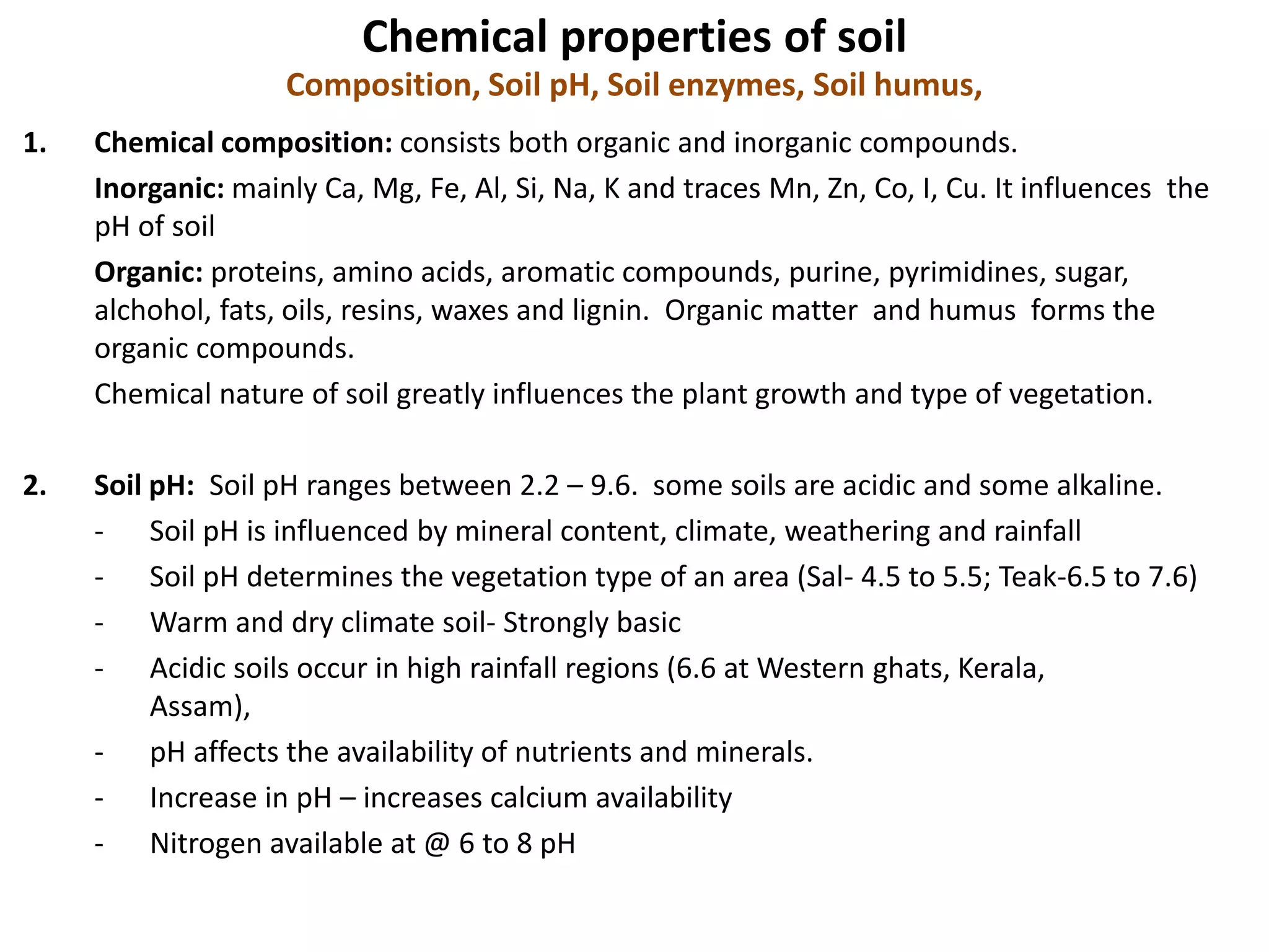 Edaphic factors- soil profile, structure, porosity, soil moisture, soil ...