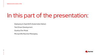 Event Driven Architecture with Quarkus,Kafka and Kubernetes | PDF ...