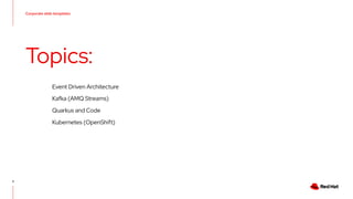 Event Driven Architecture with Quarkus,Kafka and Kubernetes | PDF ...