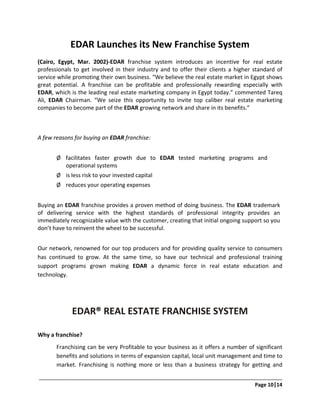 E-Dar Company Profile | PDF