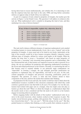 Mathematics for Teaching Matters | PDF