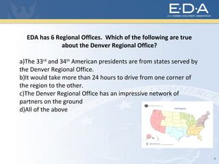 EDA Program Area Workshop: Public Works, Economic Adjustment ...