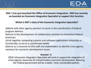 EDA Program Area Workshop: Public Works, Economic Adjustment ...
