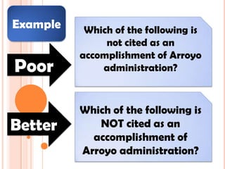 Assessment of Learning - Multiple Choice Test | PPT
