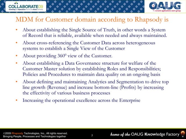 Golden Rules [Best Practices] to tame the MDM/CDI Beast | PDF