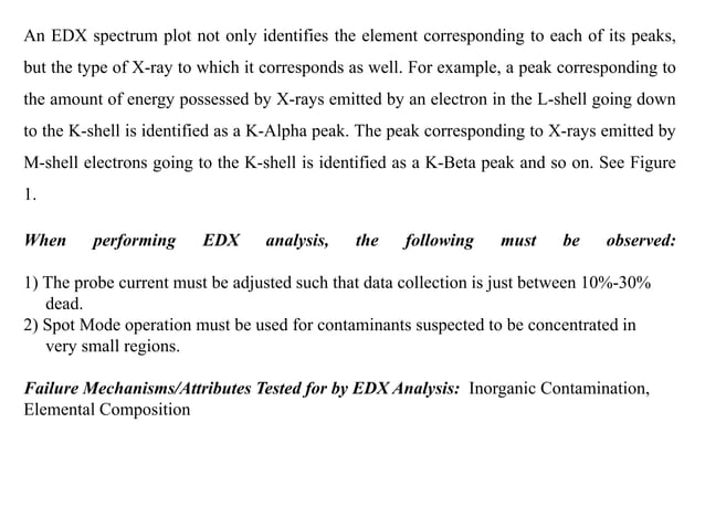 EDAX -Energy Dispersive X-ray analysis | PPTX | Physics | Science