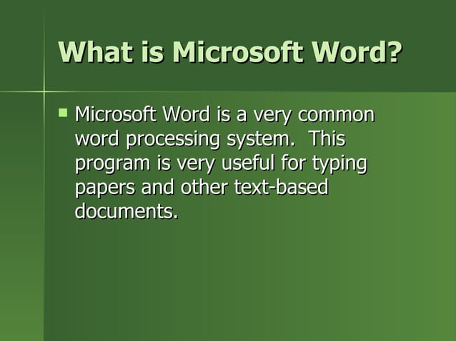 Basics of Microsoft Word | PPT | Desktop Publishing | Computer Software ...
