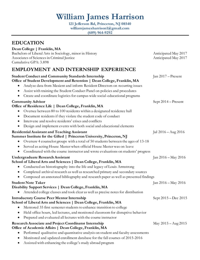 WIlliam's Resume | PDF