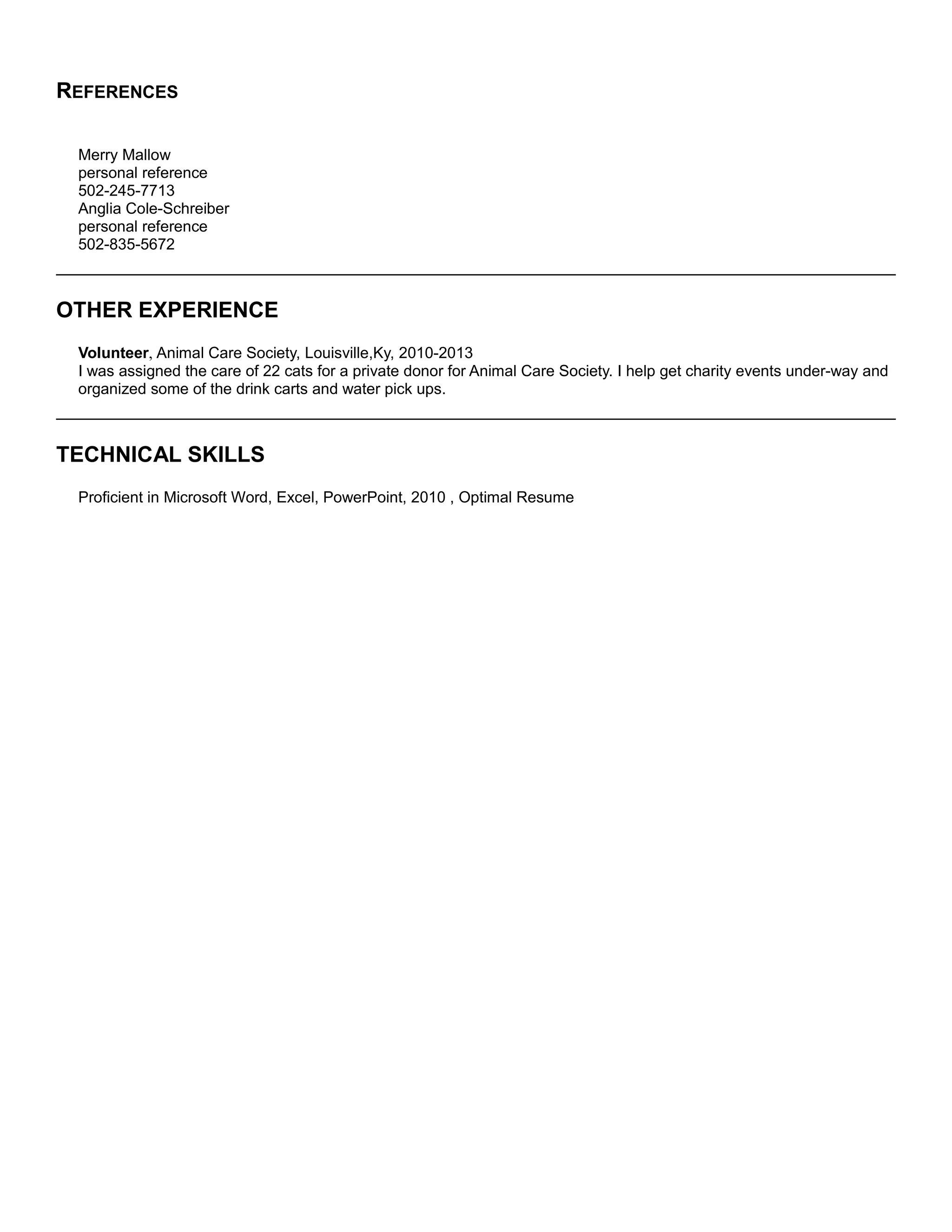 Mary Wilson's.SLS1321.WK3 Resume | RTF