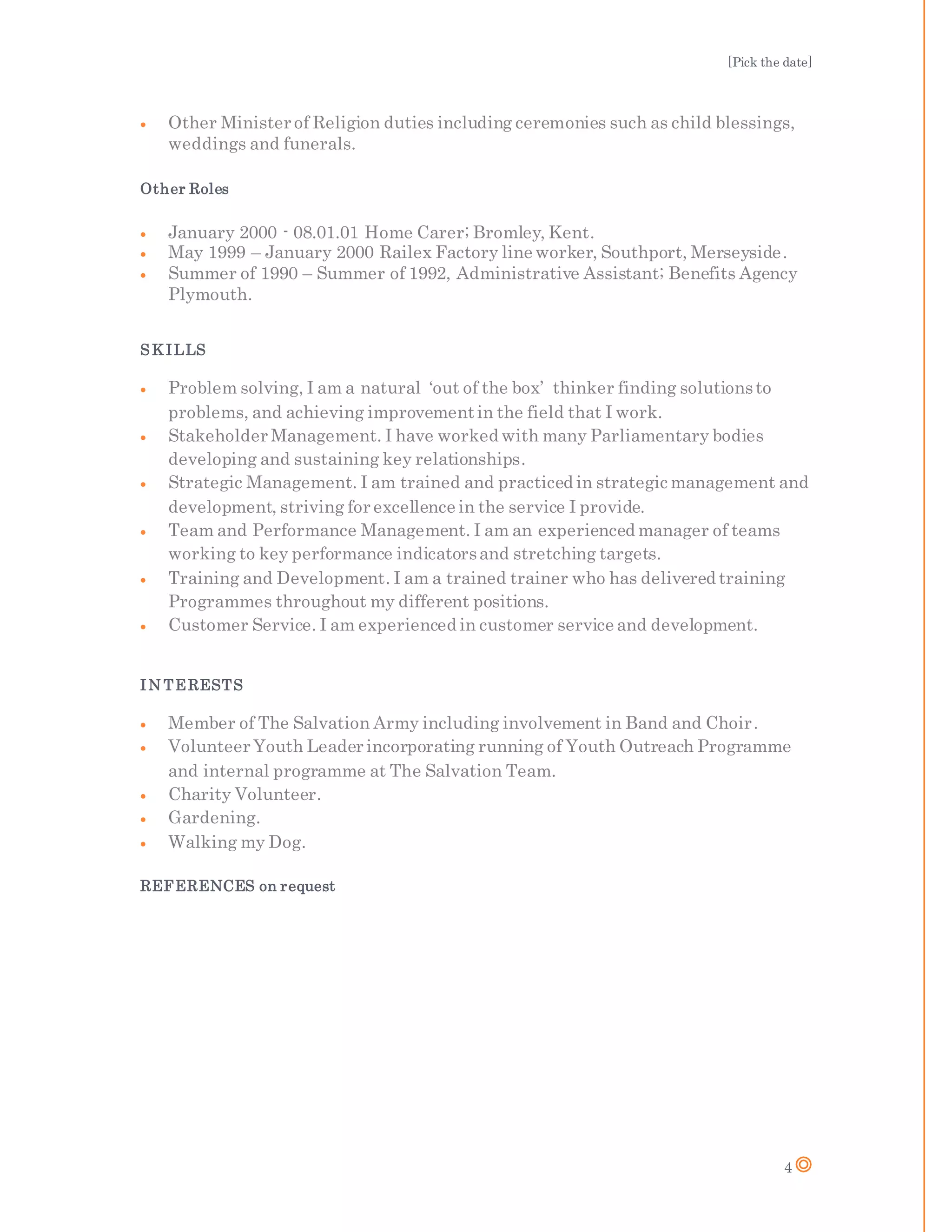 2016 Full Resume references upon request | PDF