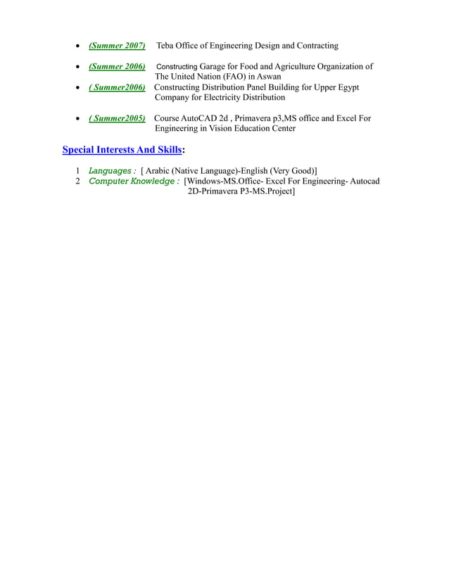 C.V wesam -UPDATED- | PDF