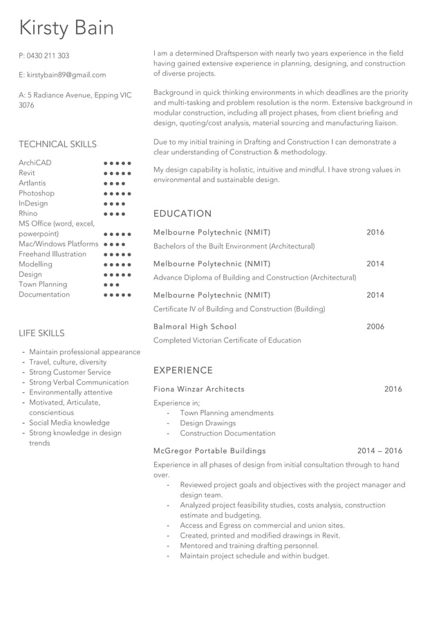 KirstyCV2016 | PDF | Construction Industry | Industries
