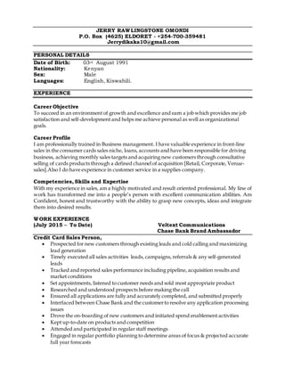 JERRY OMONDI RESUME | DOCX