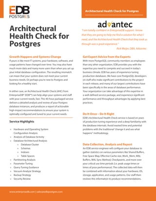 Architectural Health Check for Postgres | PDF