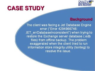 EDB Database Recovery | PPT