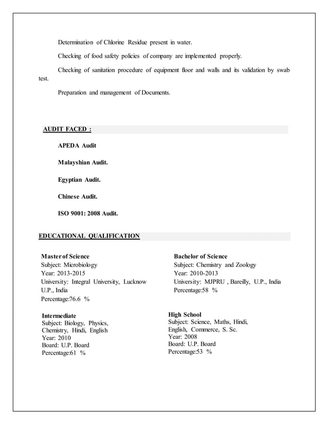 Resume of azam | PDF