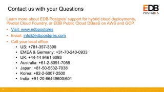 DBaaS with EDB Postgres on AWS | PPT