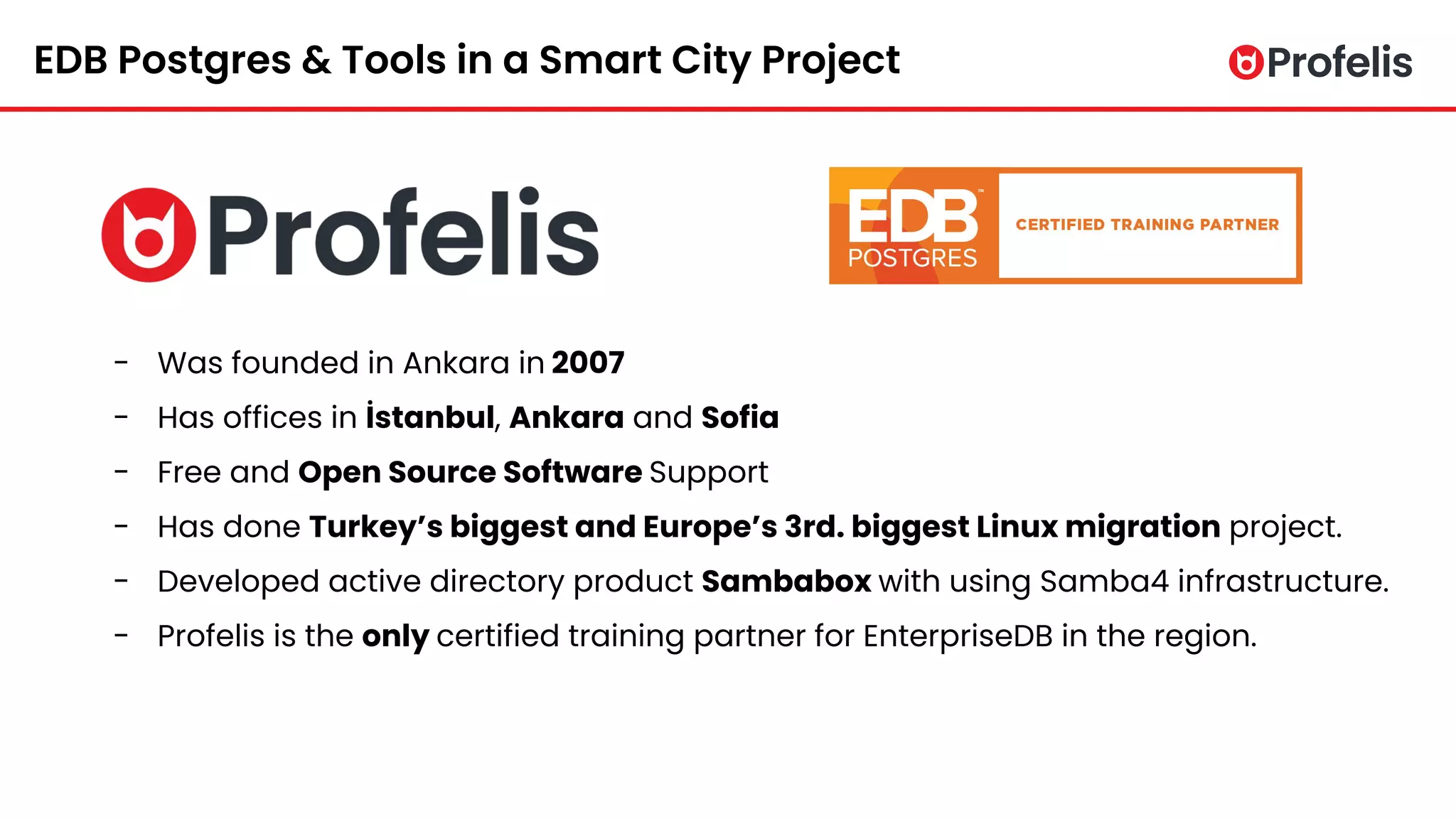 EDB Postgres & Tools in a Smart City Project | PPT