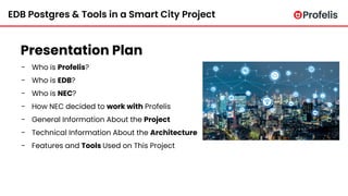 EDB Postgres & Tools in a Smart City Project | PPT