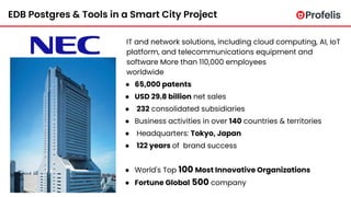 EDB Postgres & Tools in a Smart City Project | PPT