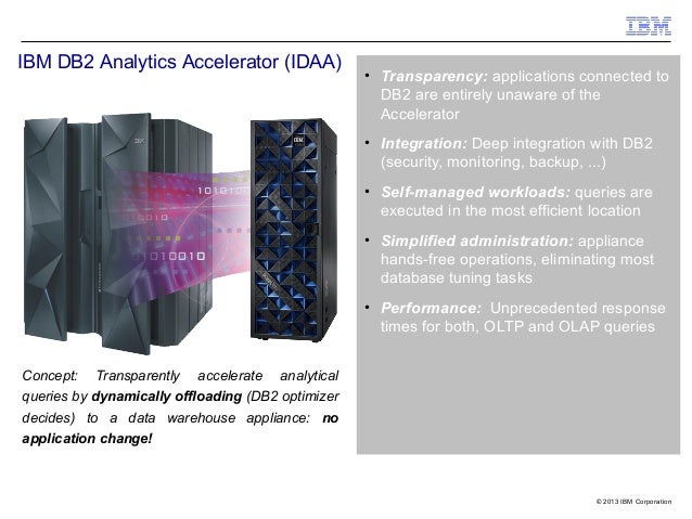 Edbt 2013 Near Realtime Analytics With Ibm Db2 Analytics Accelerator
