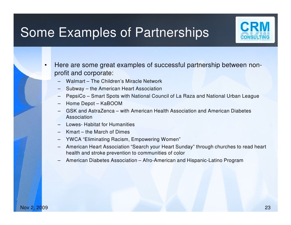 Business And Non Profit Partnership Business And Non Profit Partnership