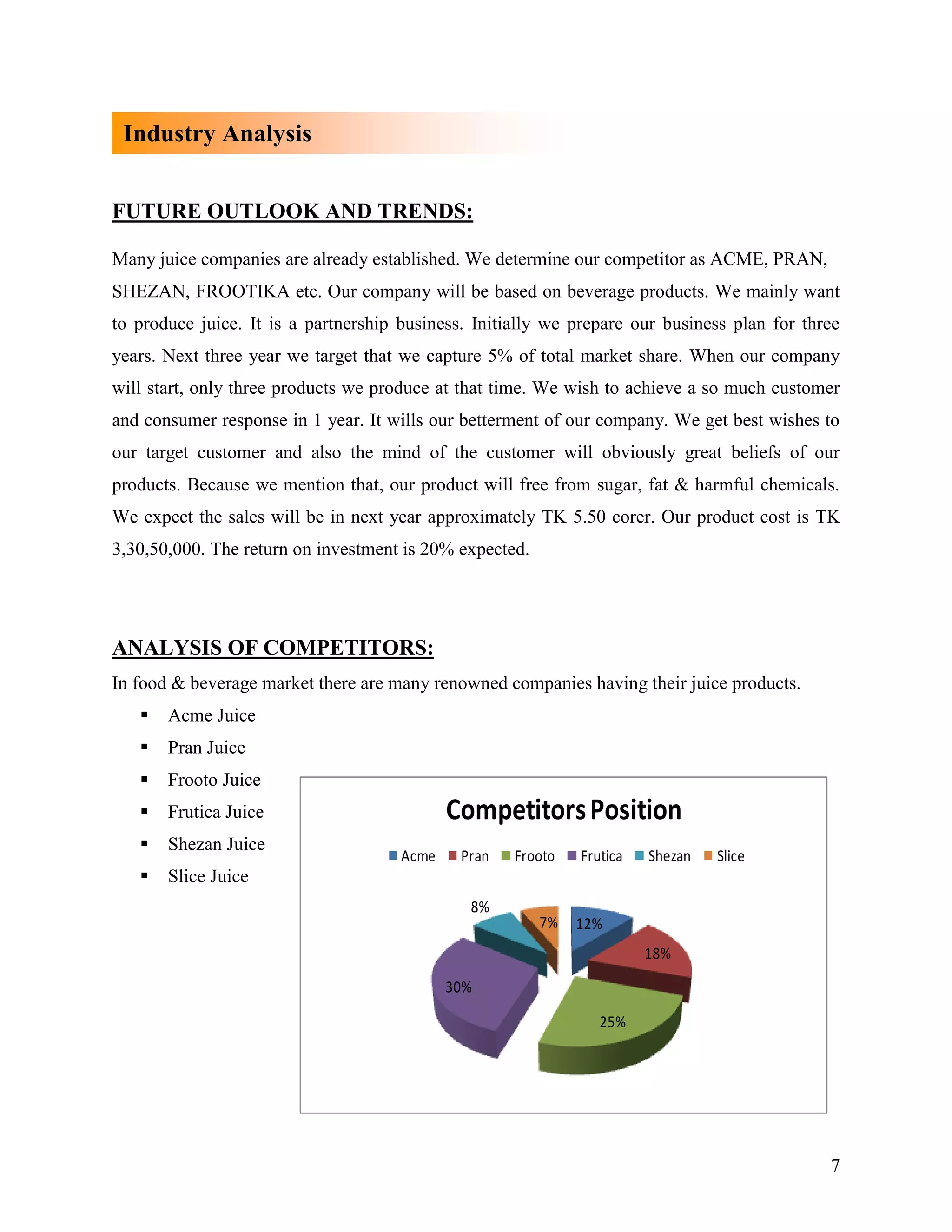 business plan (smoothy juice) | PDF