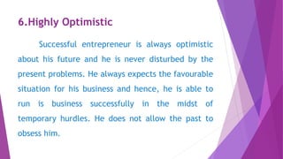 CHARACTERISTICS OF AN ENTREPRENEUR | PPTX