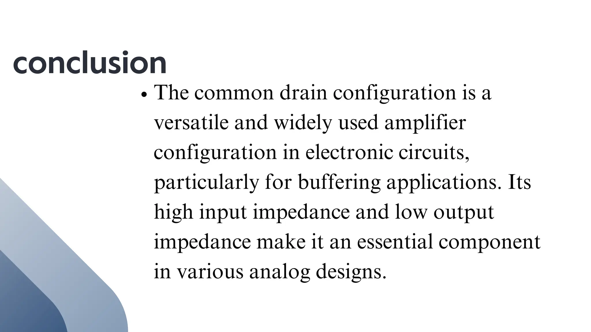 COMMON DRAIN CONFIGURATION ELECTRONIC DEVICES AND CIRCUITS | PDF